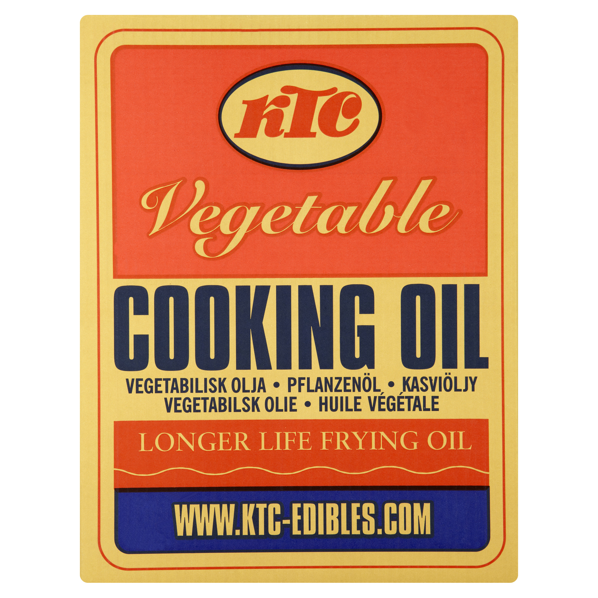 KTC Vegetable Cooking Oil 20ltr - Rashan Pani