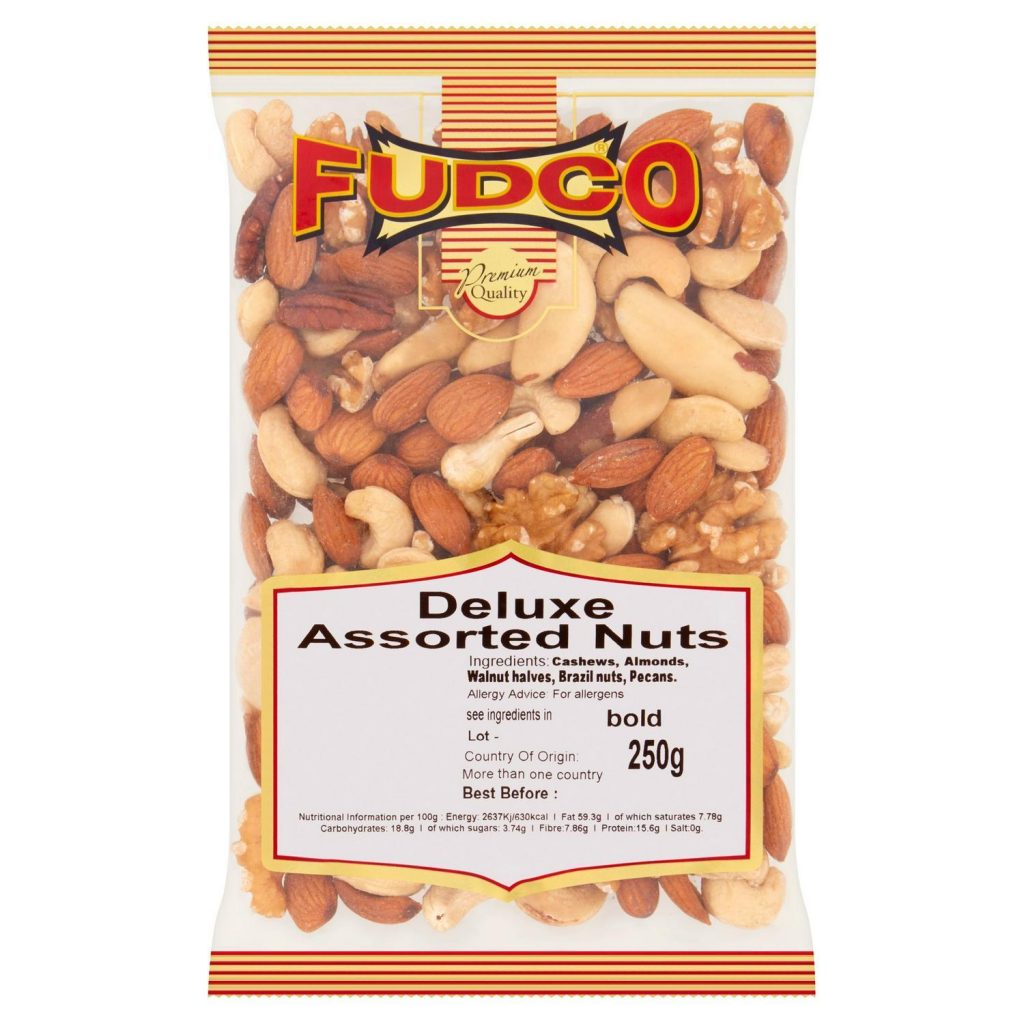 Fudco Deluxe Assorted Nuts 250g - Rashan Pani