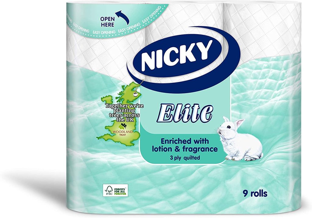 Nicky Elite Toilet Roll 9 rolls - Rashan Pani